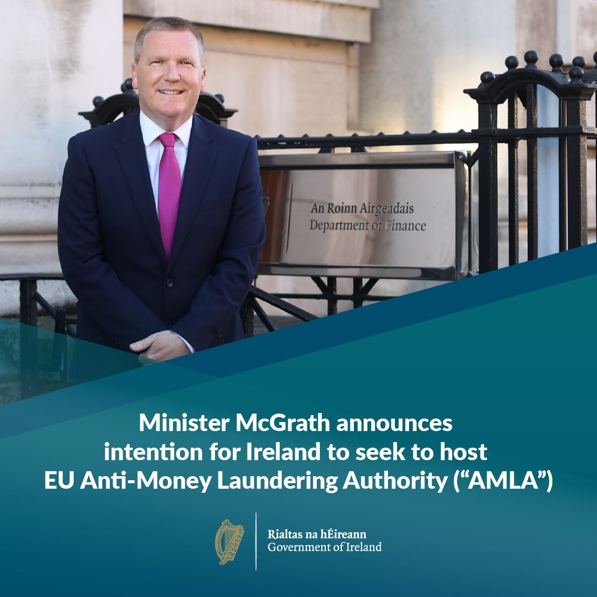 BREAKING: Ireland officially announces it wants location of new EU AML ...